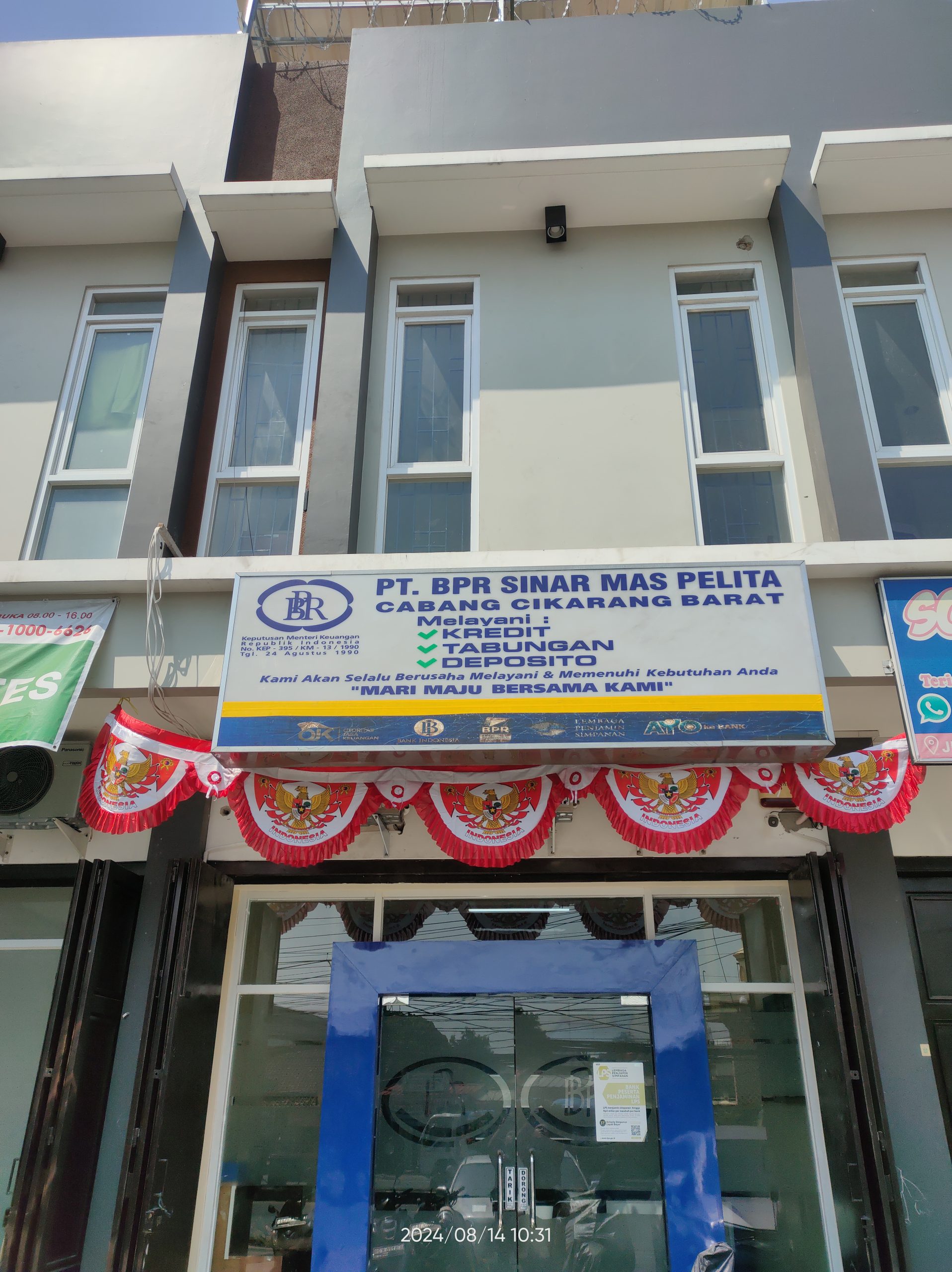 JARINGAN KANTOR – PT. BPR Sinar Mas Pelita